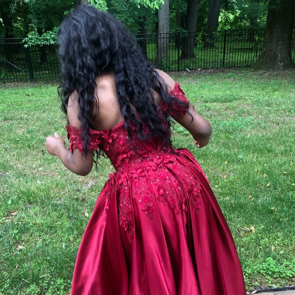 Dresses | Red Princess Ball Gown Prom Dress | Poshmark